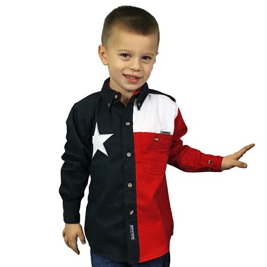 Kids Texas Flag Long Sleeve Shirt for Boys & Girls – Texas Trading Post