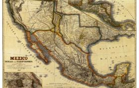 Texas Historical Map-Republic 1849-Germans – Texas Trading Post